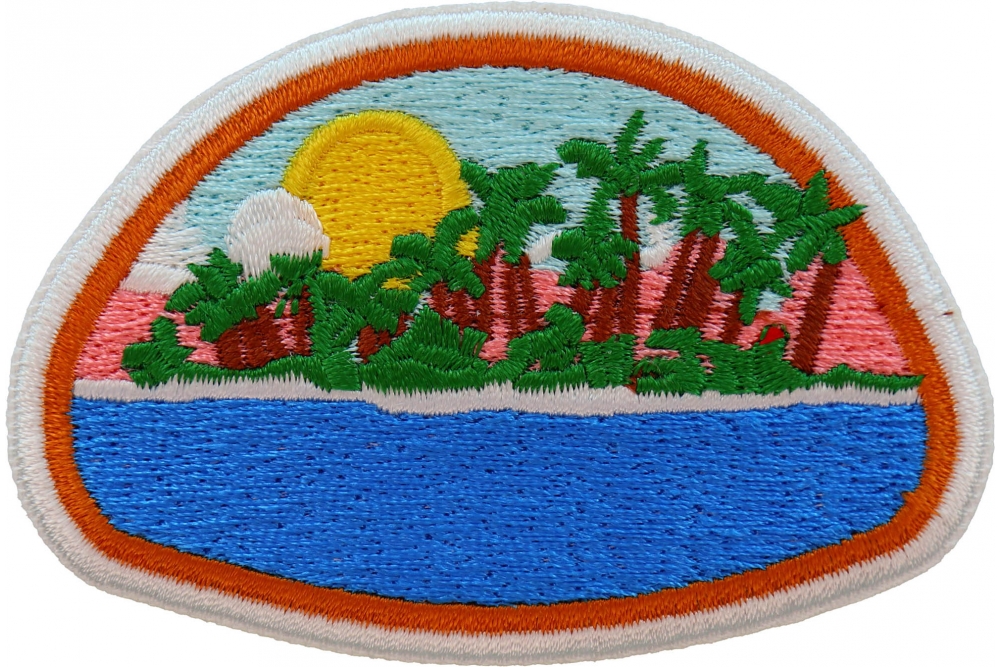 Paradise Island Iron on Patch by Ivamis Patches