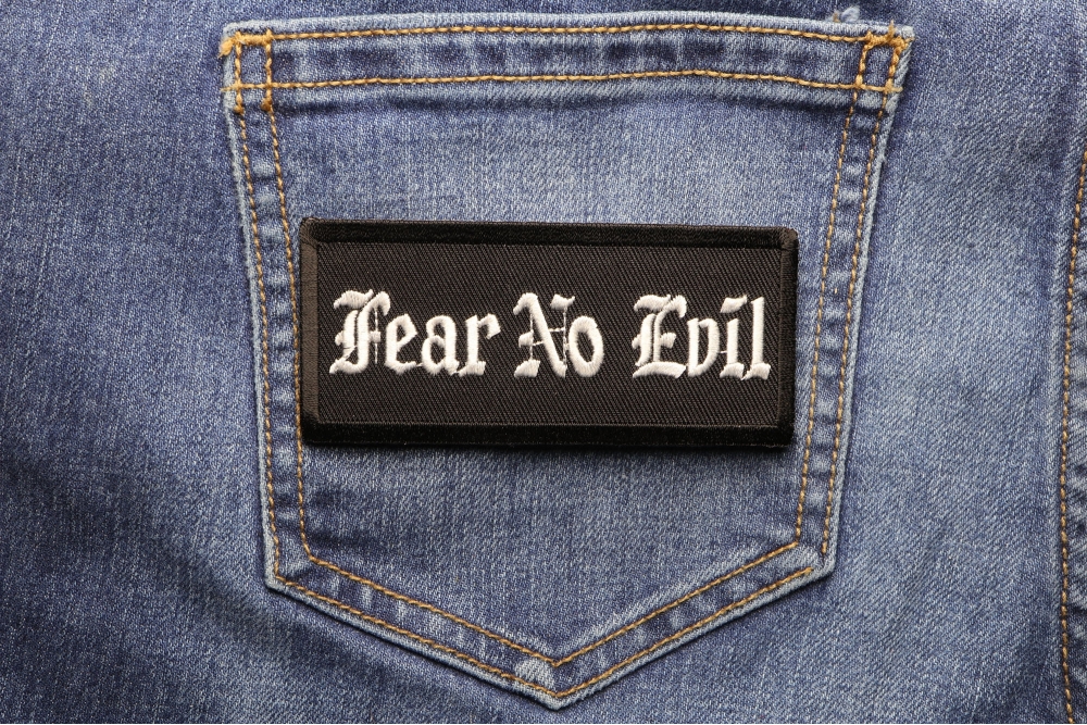 Fear No Evil Patch, Christian Saying Patches by Ivamis Patches