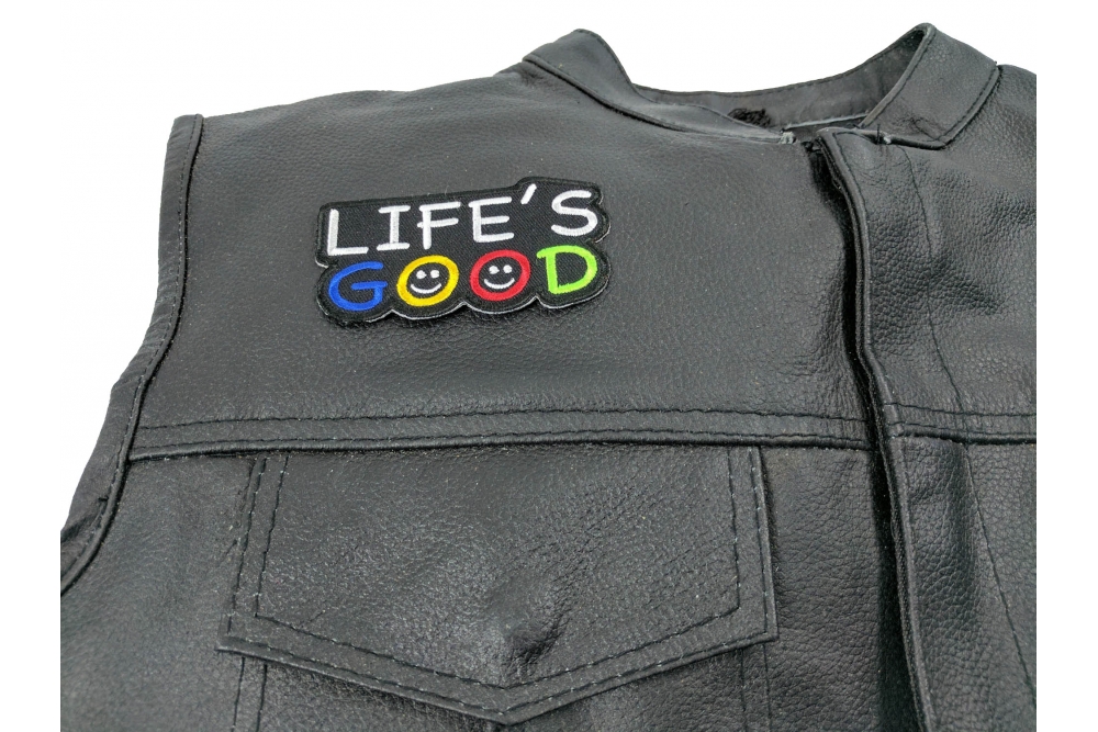 Iron On Life's Good Patch | Embroidered Patches by Ivamis Patches