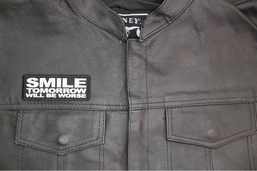 Smile Tomorrow will be Worse Patch, Military Saying Patches by Ivamis ...