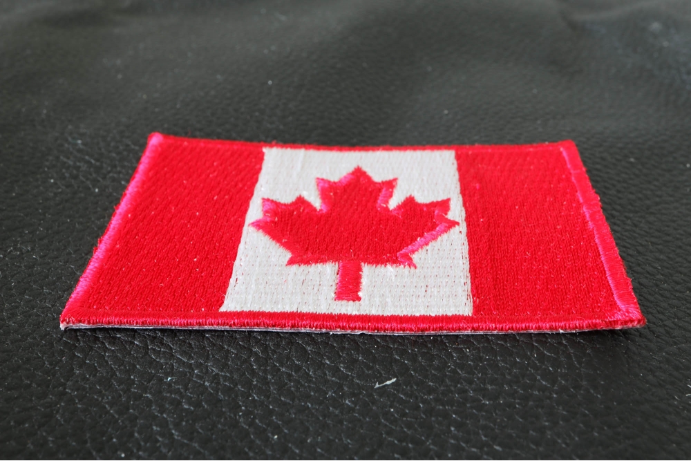 Canada Flag Patch Small Embroidered Iron On | Embroidered Patches by ...
