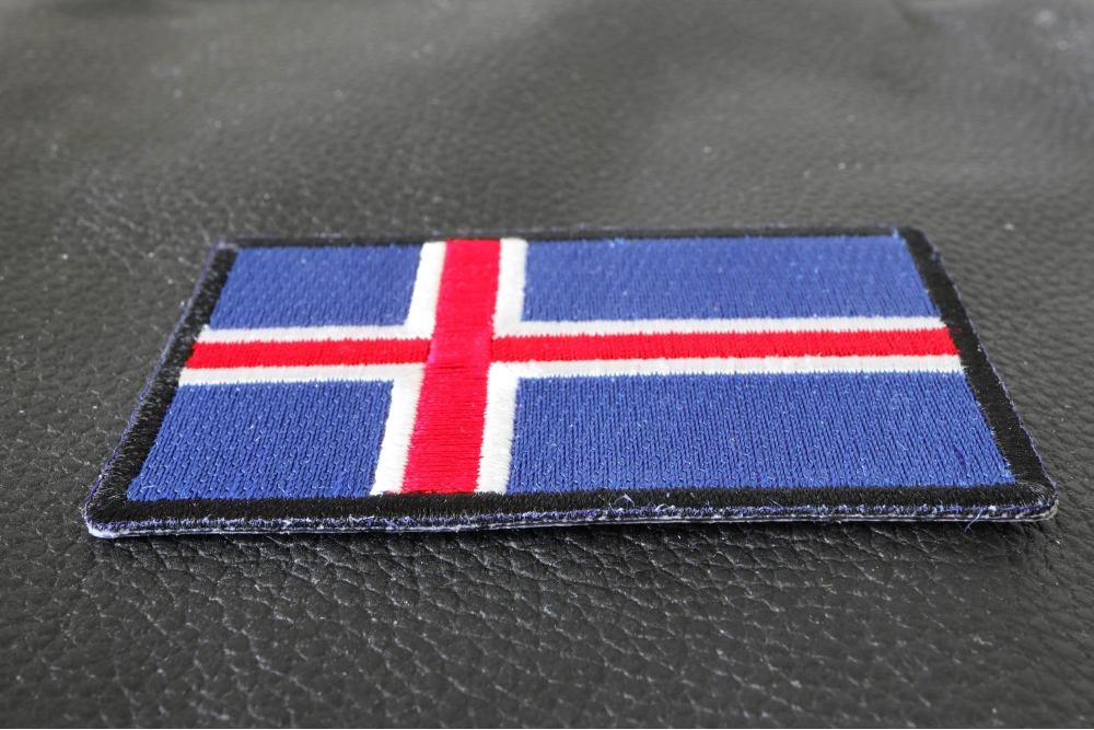 Iceland Flag Patch alternative angle