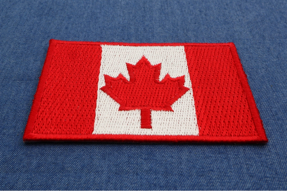 Canada Flag Patch Small Embroidered Iron On | Embroidered Patches by ...