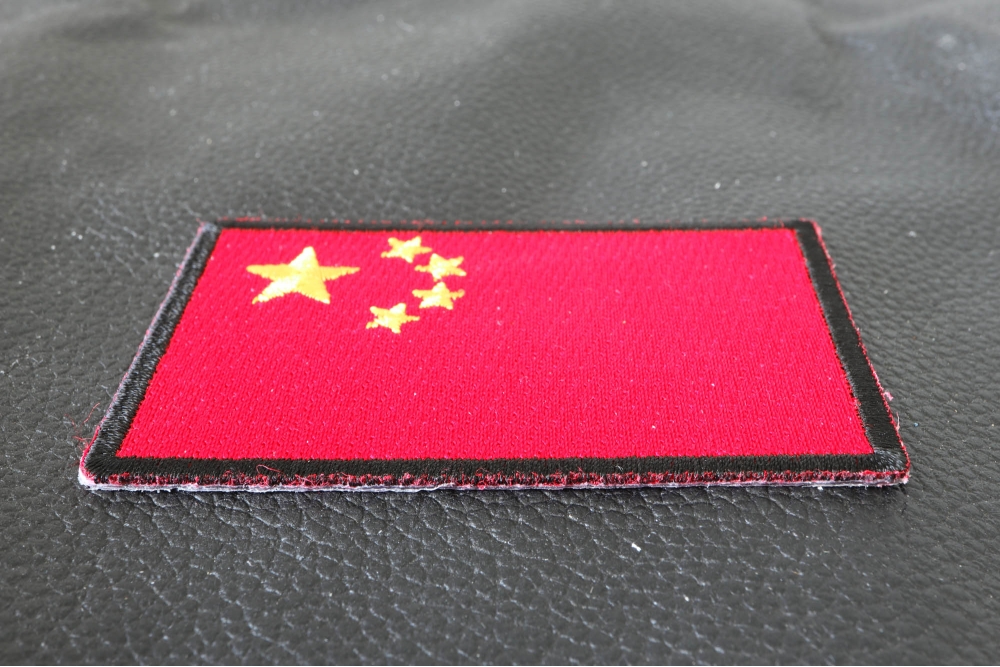China Flag Patch diagonal view