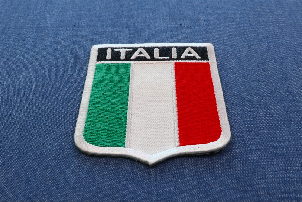 Iron On Italia Shield Patch | Embroidered Patches by Ivamis Patches