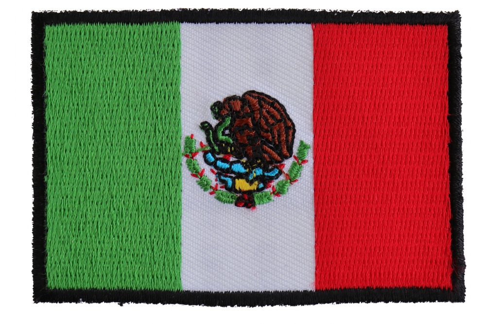 Iron On Mexico Flag Patch | Embroidered Patches by Ivamis Patches