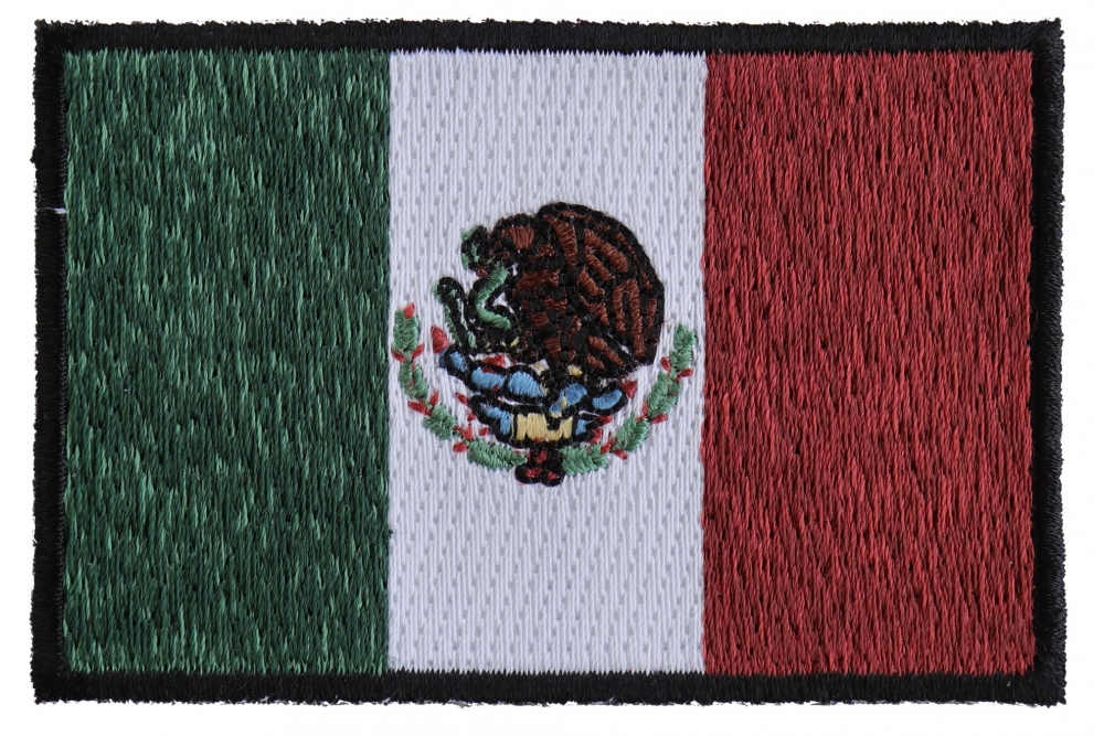 Subdued Mexico Flag Patch by Ivamis Patches