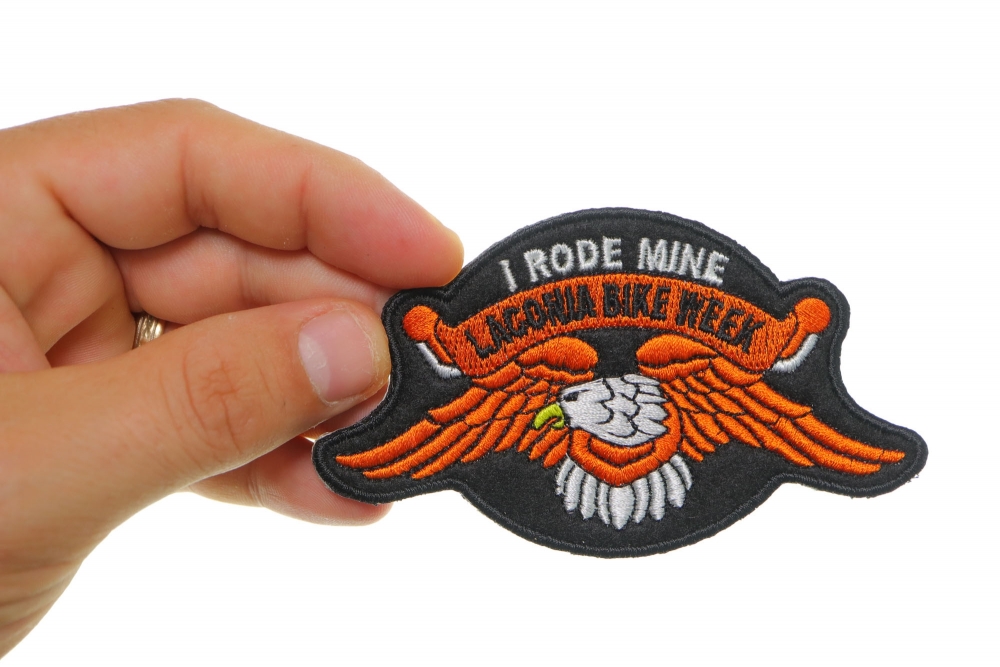 Laconia I Rode Mine Orange Eagle Patch by Ivamis Patches