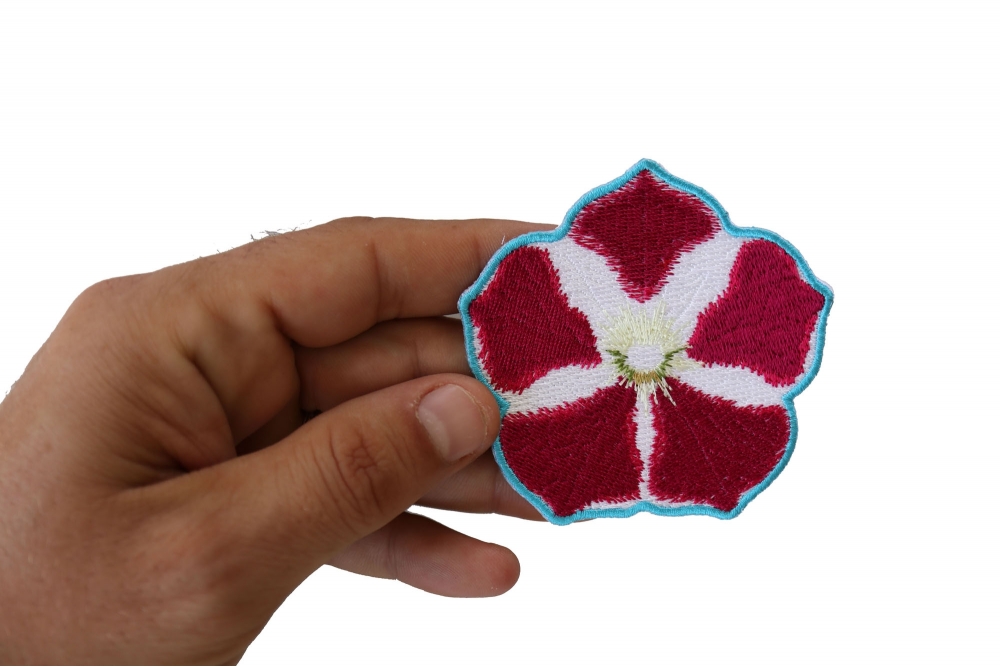 Pink White Flower Patch by Ivamis Patches