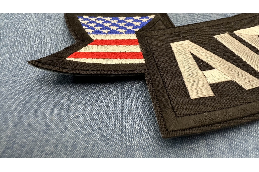Airborne Patch, US Flag Large Rocker Patch by Ivamis Patches