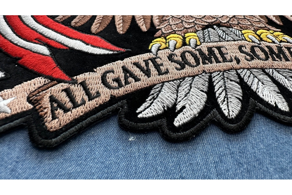 All Gave Some and Some Gave All POW MIA Eagle Patch, Large Eagle Back ...