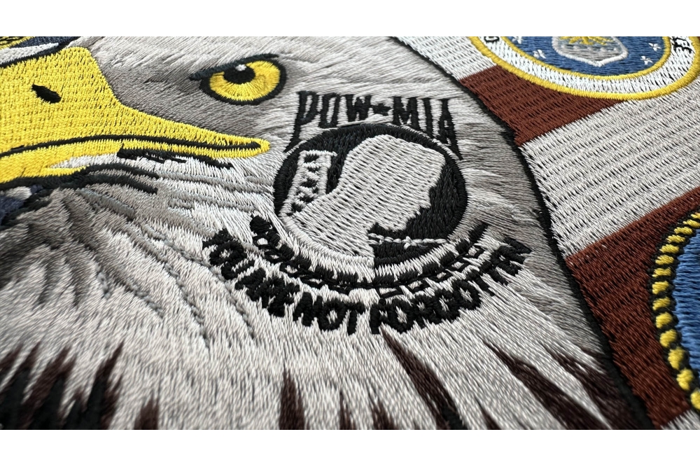 Never Forget Patch In Memory of Fallen Heroes, Large Patriotic Patches ...