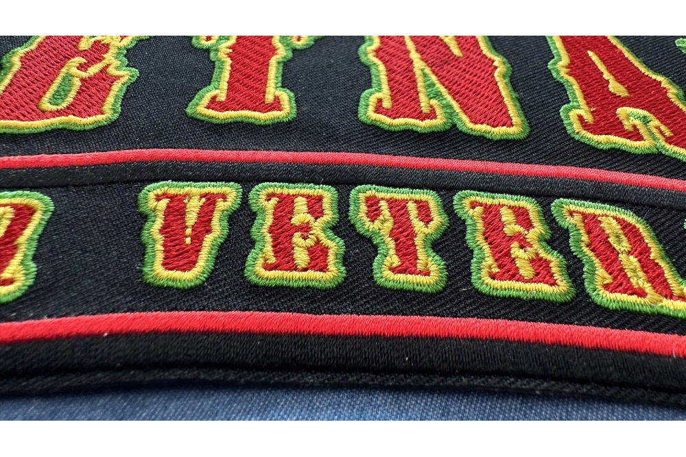 Vietnam War Veteran Patch, Large Rocker Patches by Ivamis Patches