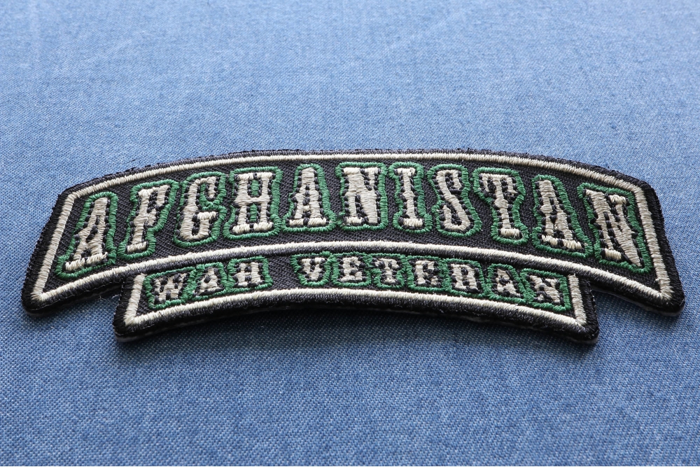 Afghanistan War Veteran Rocker Small Patch | US Military Veteran ...