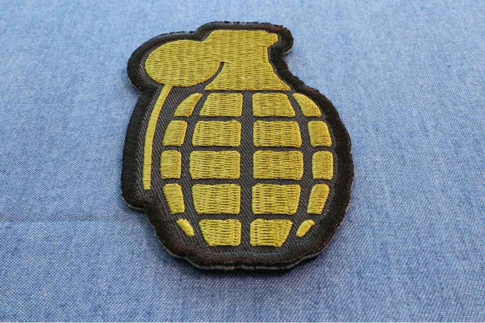 Grenade Patch In OD Green by Ivamis Patches