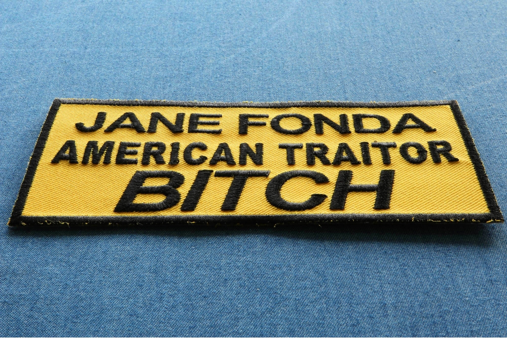 Jane Fonda American Traitor Bitch Patch, Patriotic Saying Patches by ...