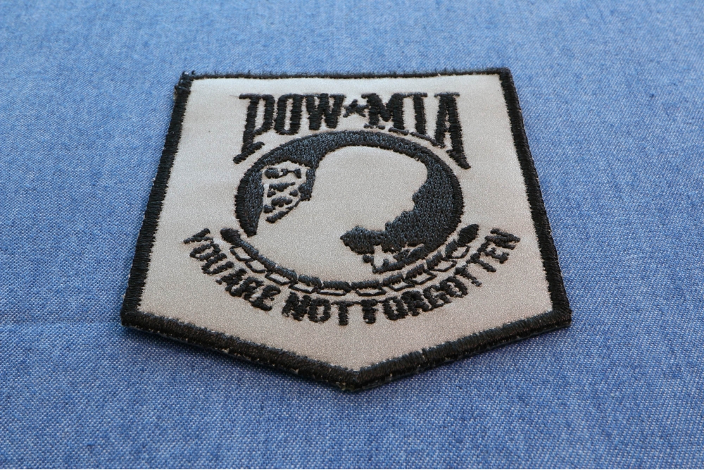 POW MIA Reflective Patch | US Military Veteran Patches by Ivamis Patches
