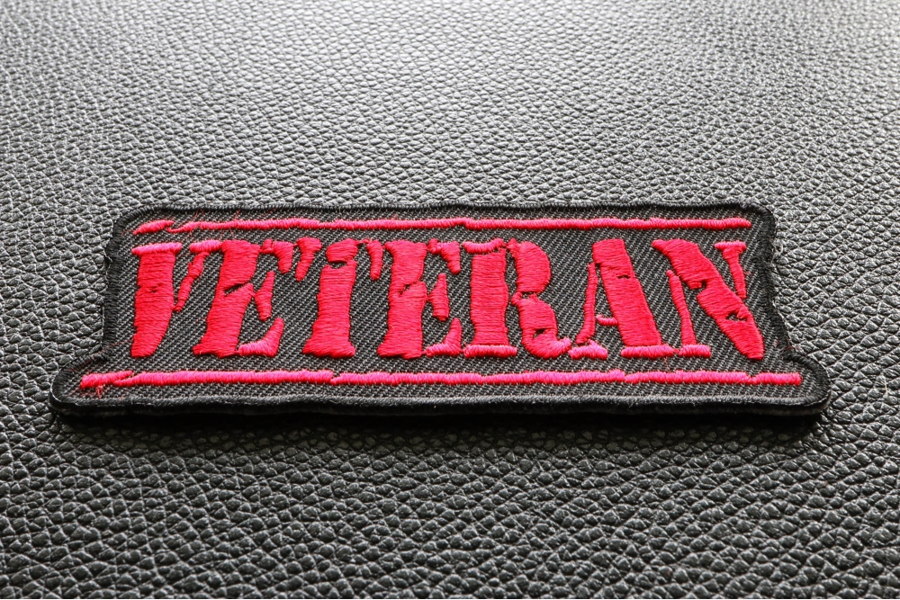 Veteran Patch Old Stamper Red | US Military Veteran Patches by Ivamis ...
