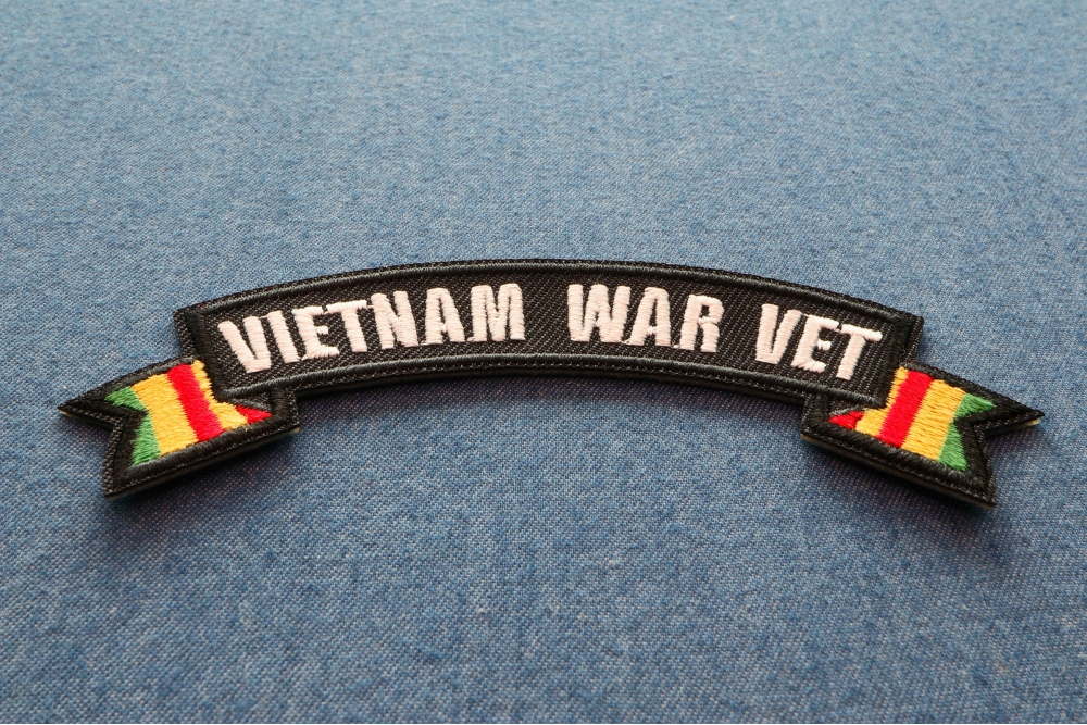 Vietnam War Vet Ribbon Small Rocker | US Military Vietnam Veteran ...