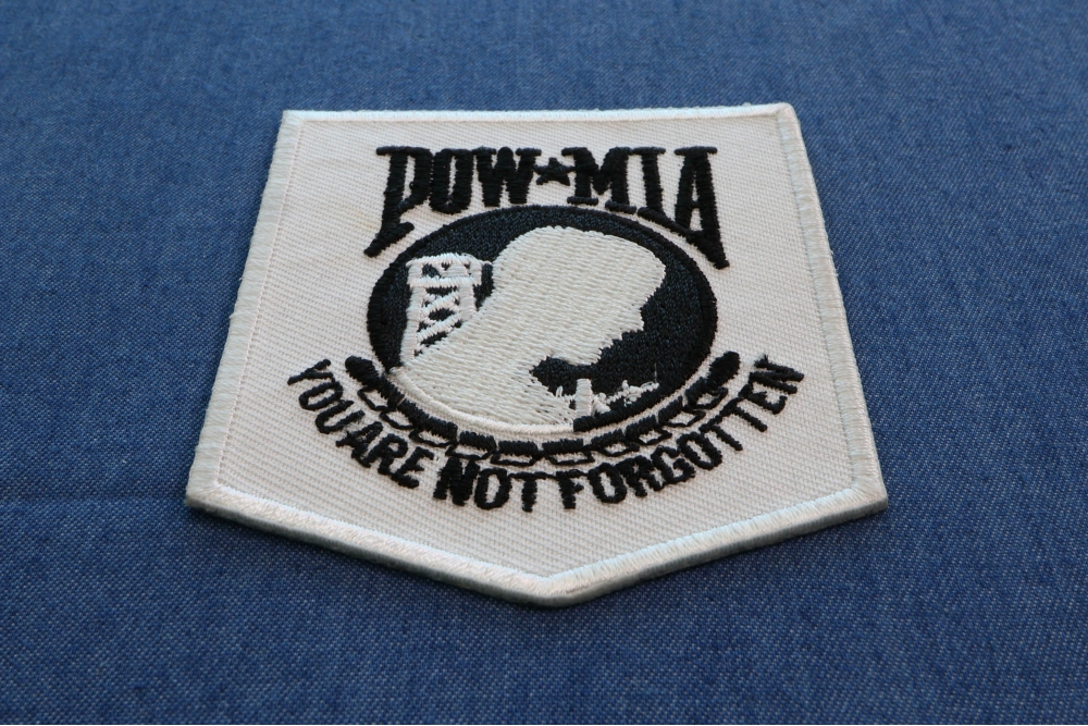 White POW MIA Patch | US Military Veteran Patches by Ivamis Patches