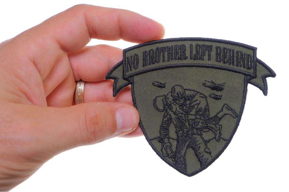 No Brother Left Behind Small Patch In Green Black | US Military Veteran ...