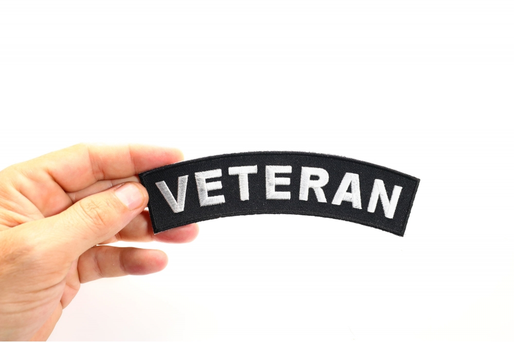 Veteran Medium Size Rocker Patch | US Military Veteran Patches by ...
