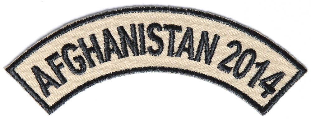 Afghanistan 2014 Rocker Patch | US Afghan War Military Veteran Patches ...