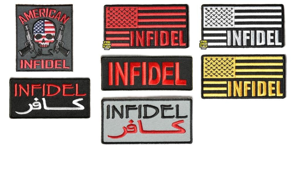 Infidel Patches Set Of 7 | Embroidered Patches by Ivamis Patches