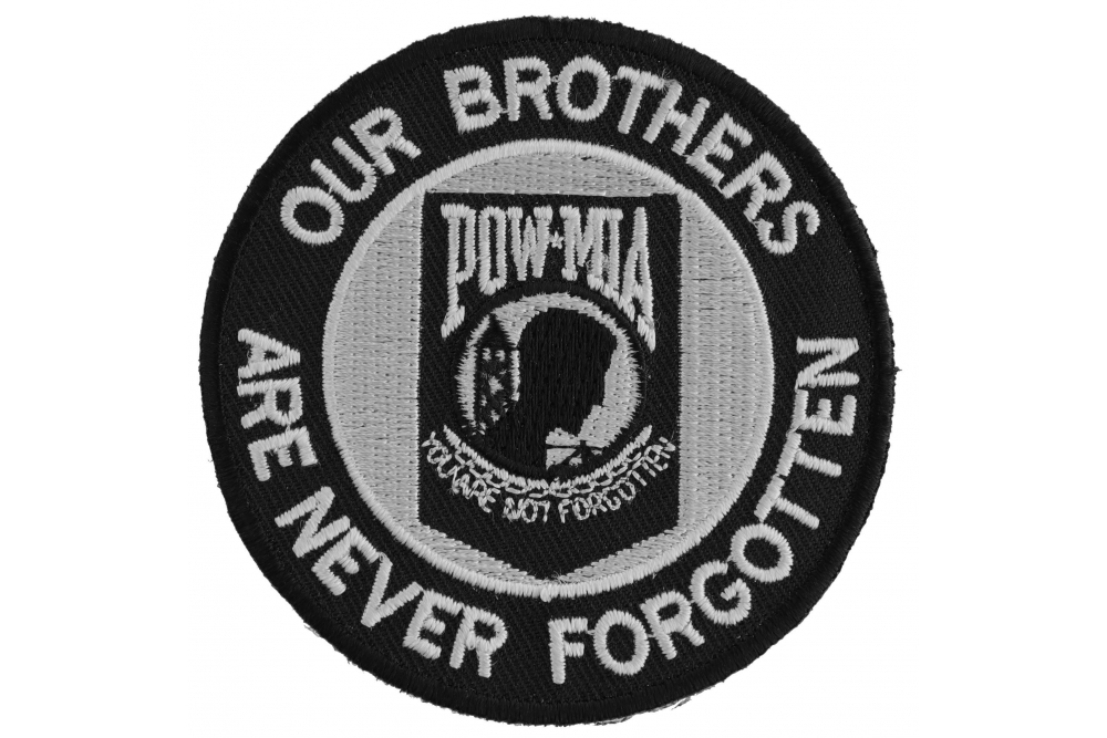 Our Brothers Are Never Forgotten Patch Small | US Military Veteran ...
