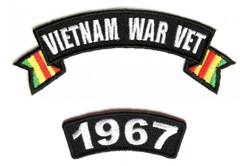 Vietnam War Vet 1967 Patch Set by Ivamis Patches