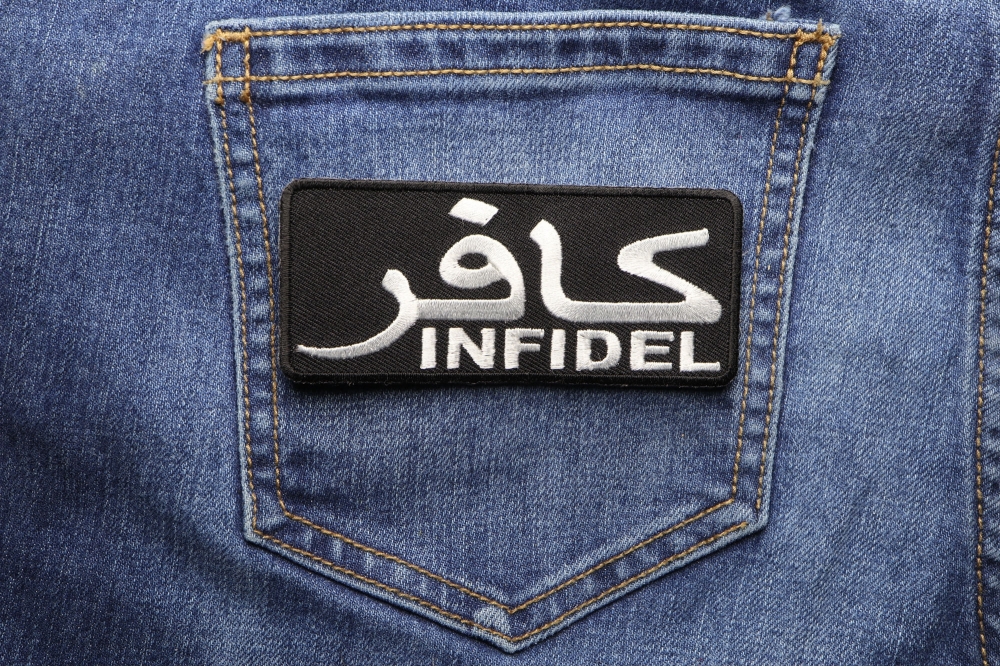 Infidel Patch White With Arabic by Ivamis Patches