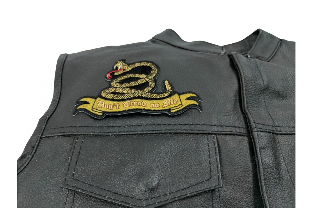 Don't Tread On Me Snake Patch Patch for Sewing or Ironing on to Jackets ...