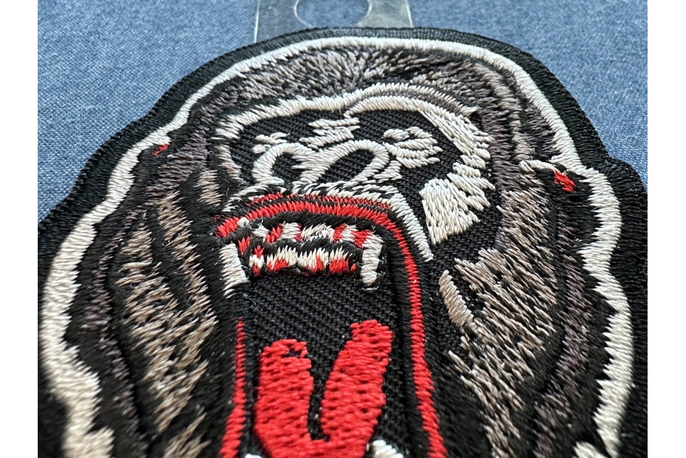 Big Lip Ape Iron on Patch - Iron on Monkey Patches by Ivamis Patches