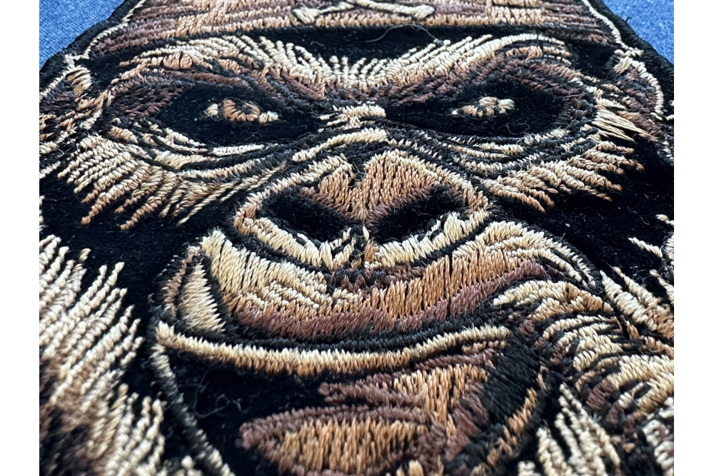 Cigar Smoking Gorilla Patch with Skull Headwrap - Iron on Monkey ...