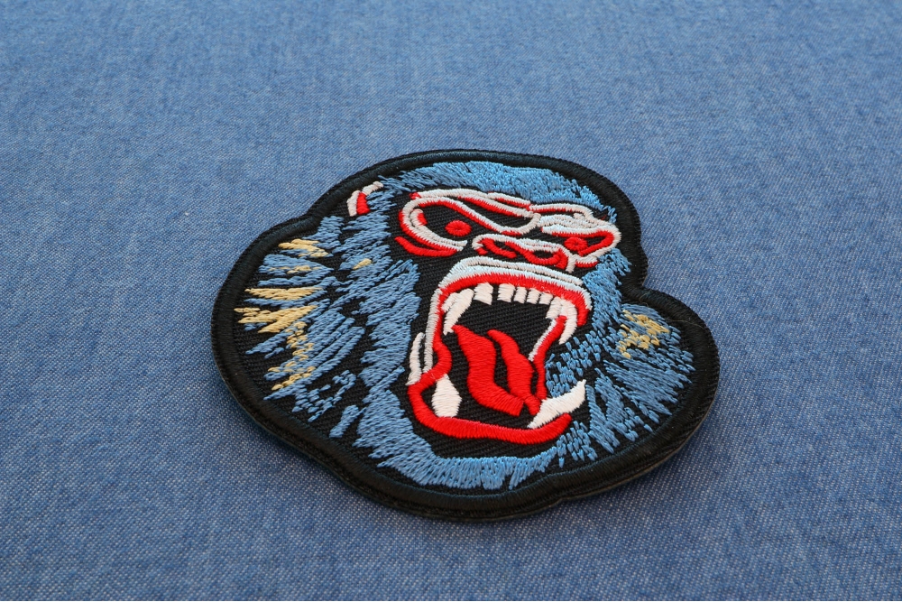 Scary Gorilla Patch - Iron on Monkey Patches by Ivamis Patches