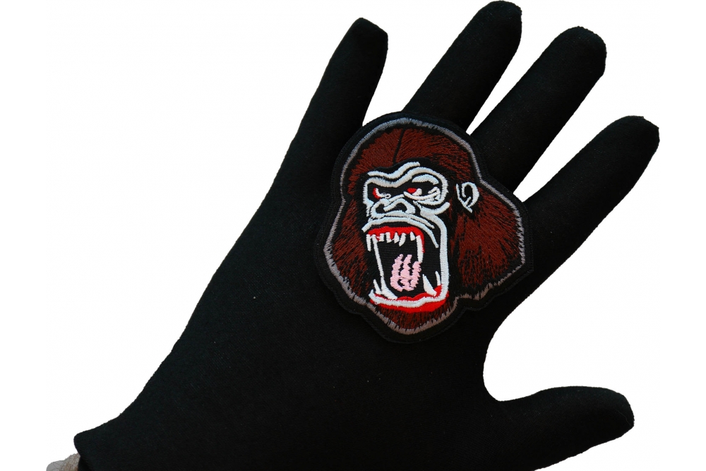 Vicious Ape Iron on Patch - Iron on Monkey Patches by Ivamis Patches