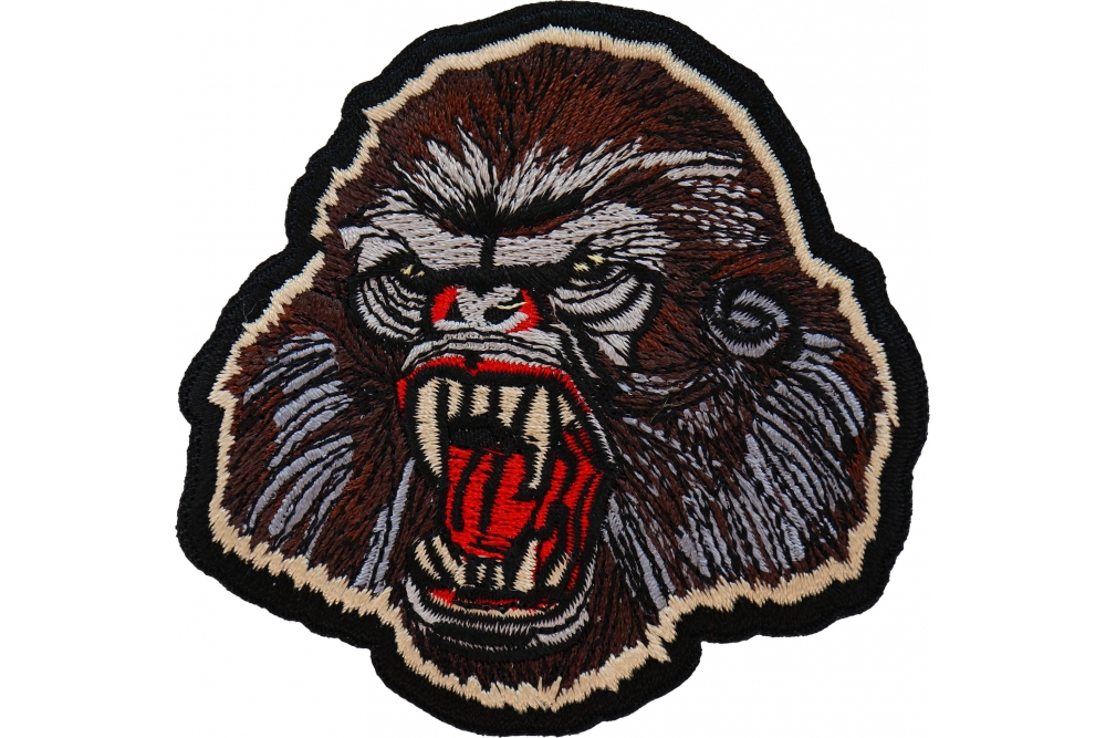 Gorilla Iron on Patch - Iron on Monkey Patches by Ivamis Patches