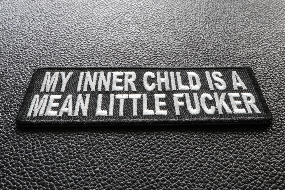 My Inner Child Is A Mean Little Fucker Patch, Funny Patches for Adults by Ivamis Patches