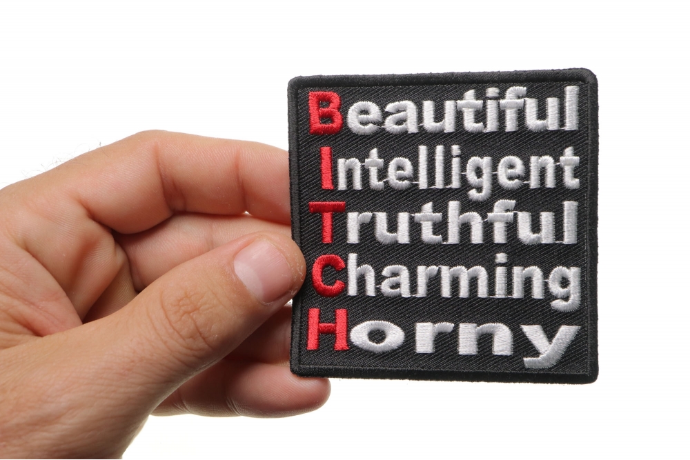 Beautiful Intelligent Bitch Patch | Embroidered Patches by Ivamis Patches