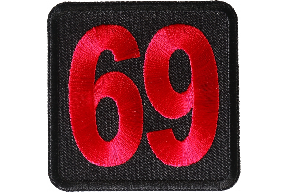 69 Patch, Iron on Patch, Embroidered by Ivamis Patches