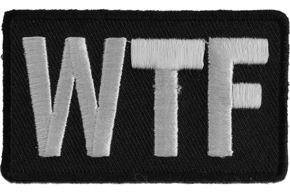 WTF Patch | Embroidered Patches by Ivamis Patches