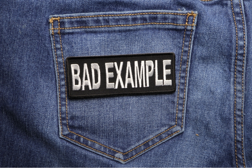 Bad Example Patch, Saying Patches by Ivamis Patches