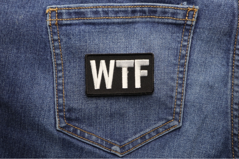 WTF Patch | Embroidered Patches by Ivamis Patches