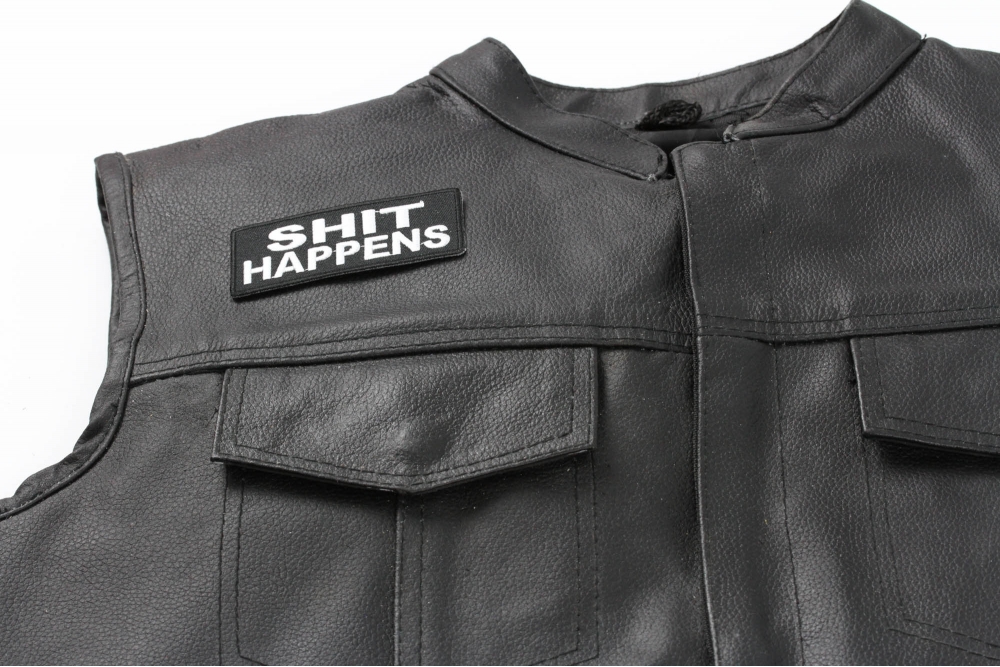 Shit Happens Patch, Funny Patches for Adults by Ivamis Patches