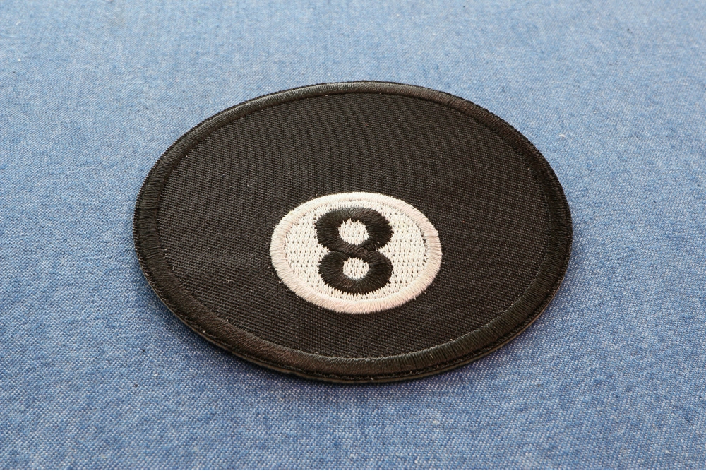 8 Ball Patch - Embroidered Iron On by Ivamis Patches