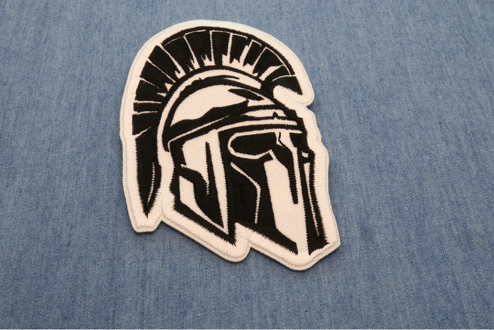Spartan Helmet Patch - Iron on Novelty Patches by Ivamis Patches
