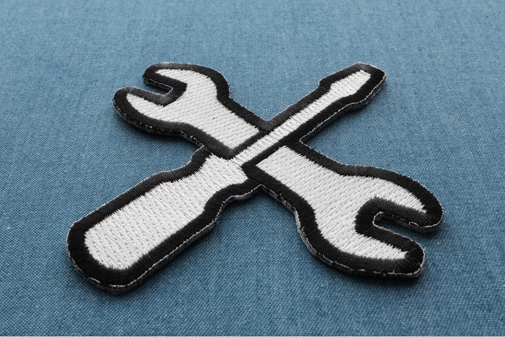 Wrench and Screwdriver Iron on Patch by Ivamis Patches