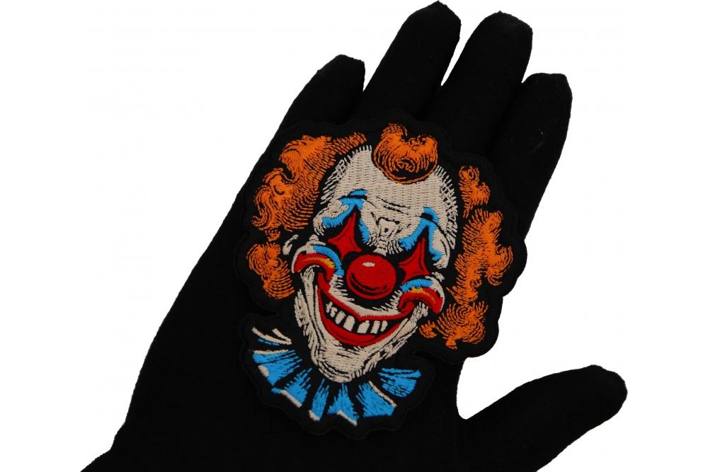 Scary Clown Patch - Iron on Novelty Patches by Ivamis Patches
