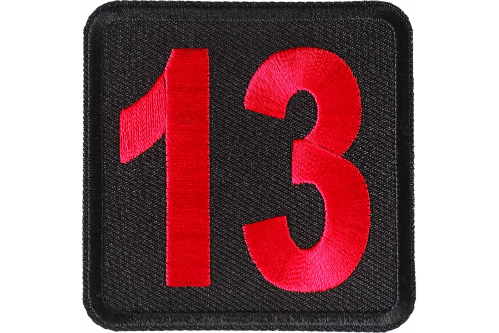 13 Patch, Iron on Patch, Embroidered by Ivamis Patches