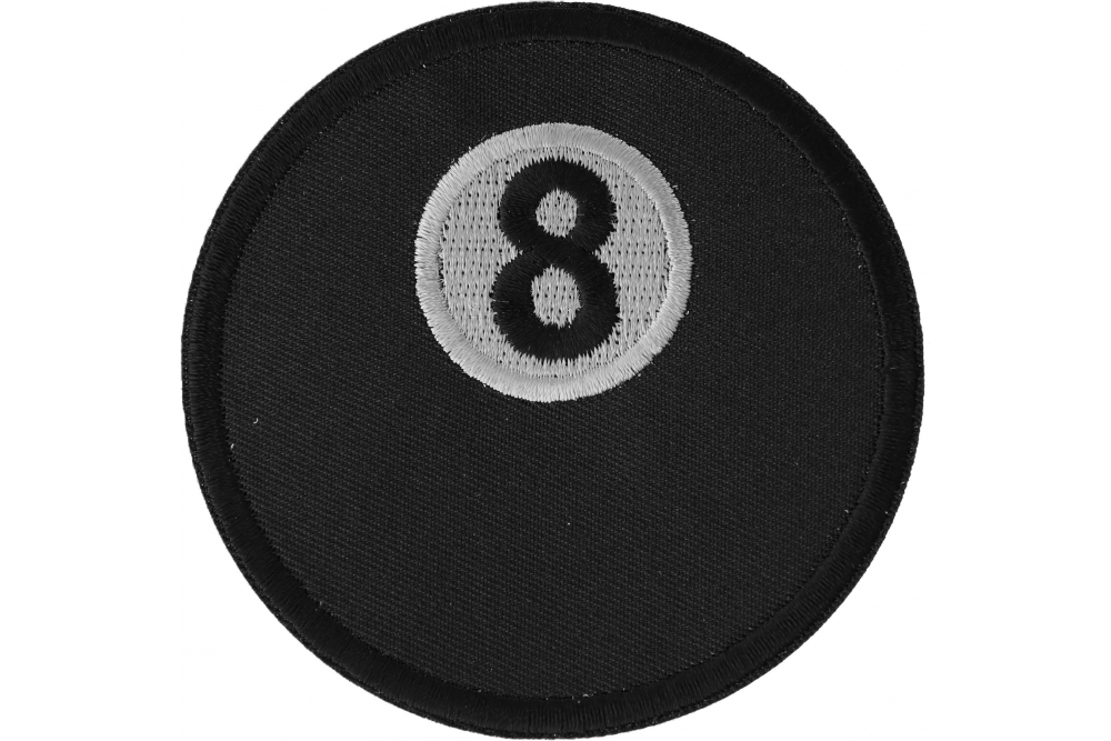 8 Ball Patch - Embroidered Iron On by Ivamis Patches